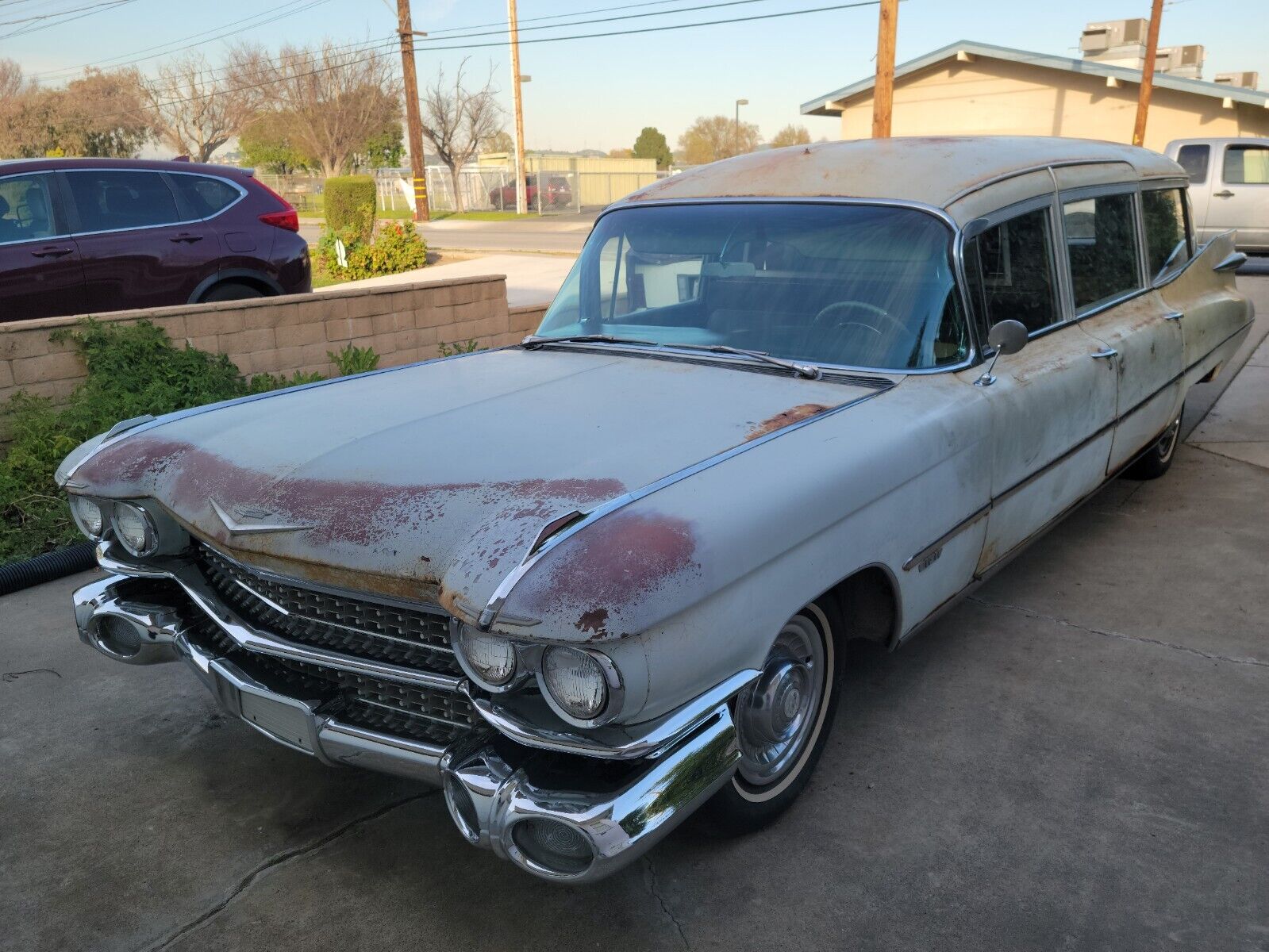 1959 Cadillac Miller-Meteor Duplex Combination Hearse Ambulance [very ...