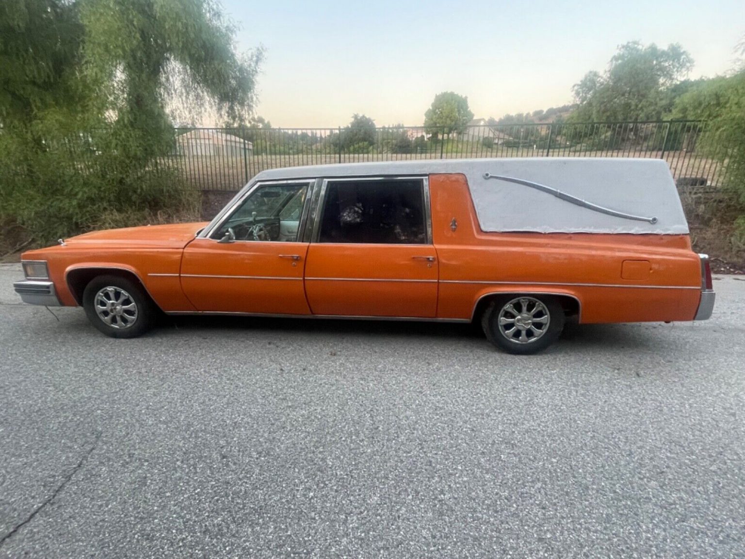 1977 Cadillac Fleetwood Brougham Hearse [custom built engine] for sale
